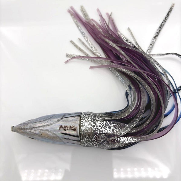 Alii Kai Lures Aku Fish head 12" Earlier Model HEAVY 18 oz Blue Purple ...