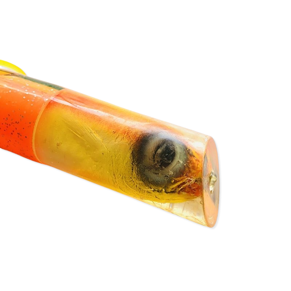 Boone Lures 14 Inch Slant Orange Fish Head Skirted Vintage Used - Big ...