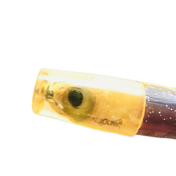 Boone Lures 14 Inch Invert Gold Fish Head Skirted Vintage Used - BGLH