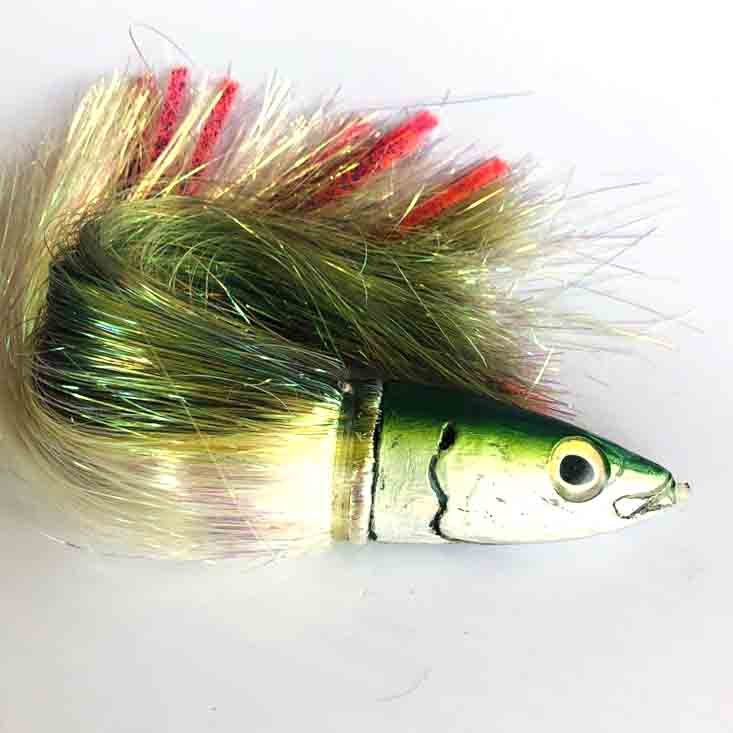 Ali'i Kai Lures -Fish Head Trolling Lures, Jetted Bullets, Flashabou - BGLH